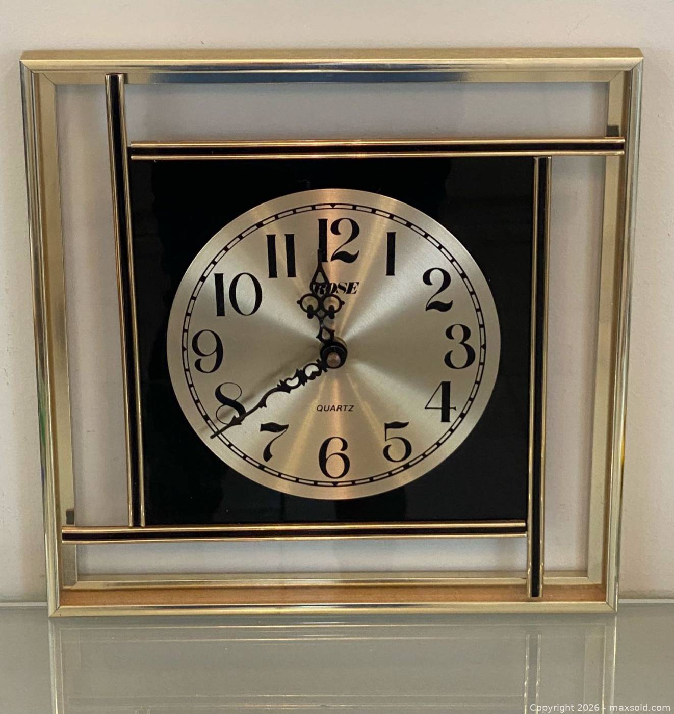 Vintage Cannon quartz wall clock 12x12 in | Maxsold