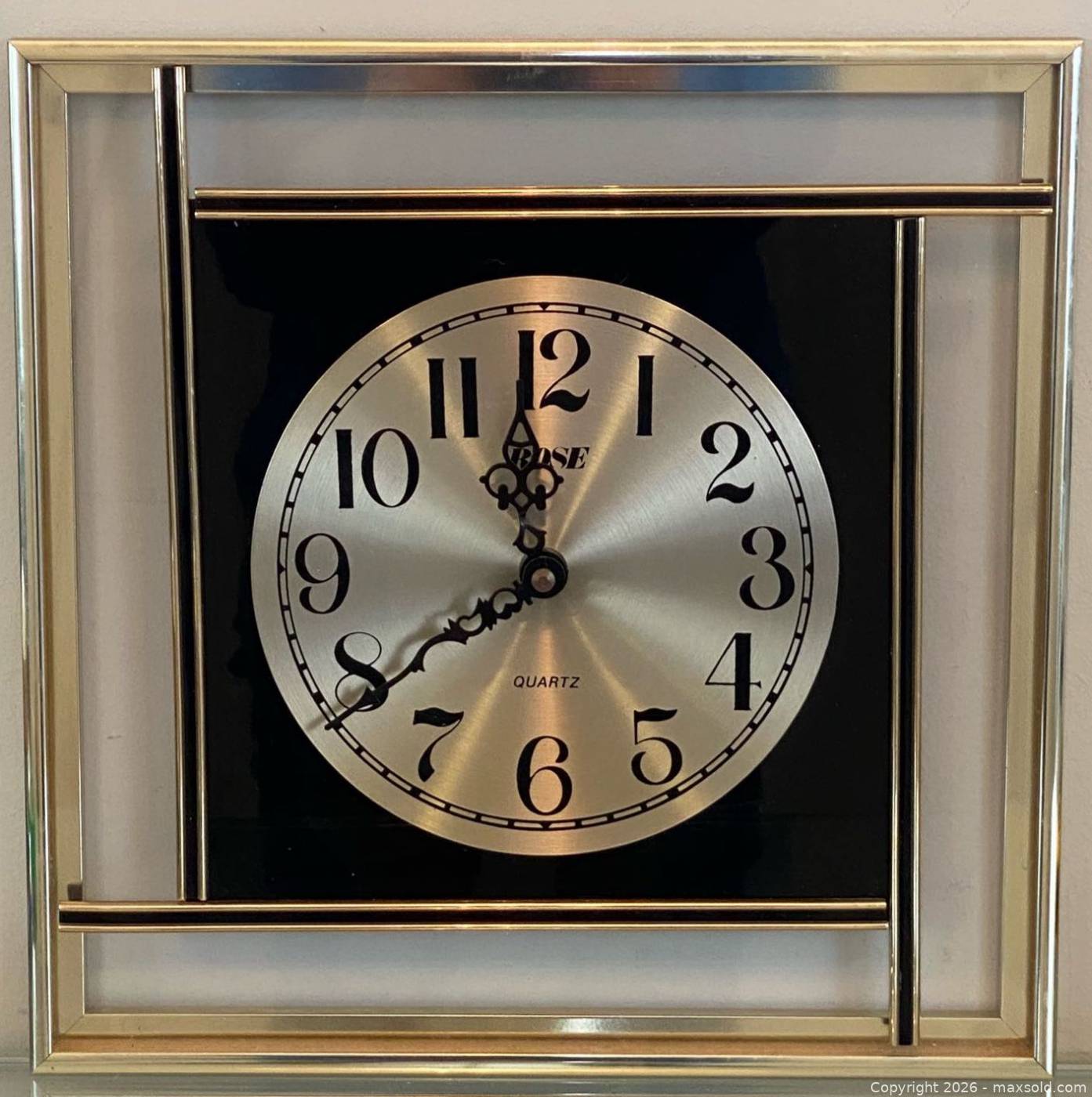 Vintage Cannon quartz wall clock 12x12 in | Maxsold