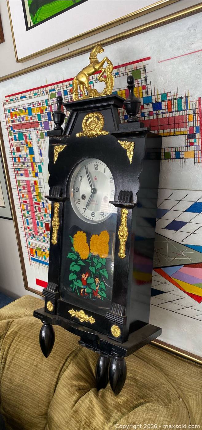555 Mechanical Wood Wall Clock Shanghai | Maxsold