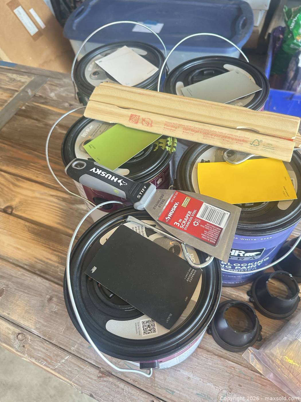 BEHR 1-gallon paint cans and supplies | Maxsold