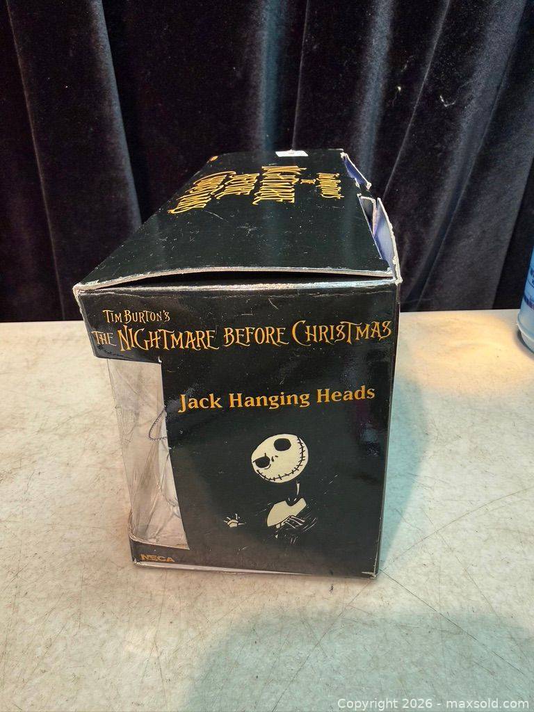 Tim Burton Nightmare Before Christmas Jack Hanging Heads NIB | Maxsold