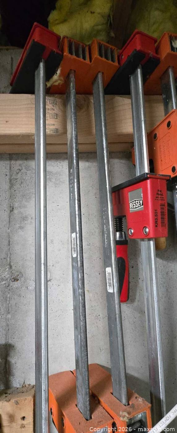 Set of four 36-inch steel bar clamps | Maxsold