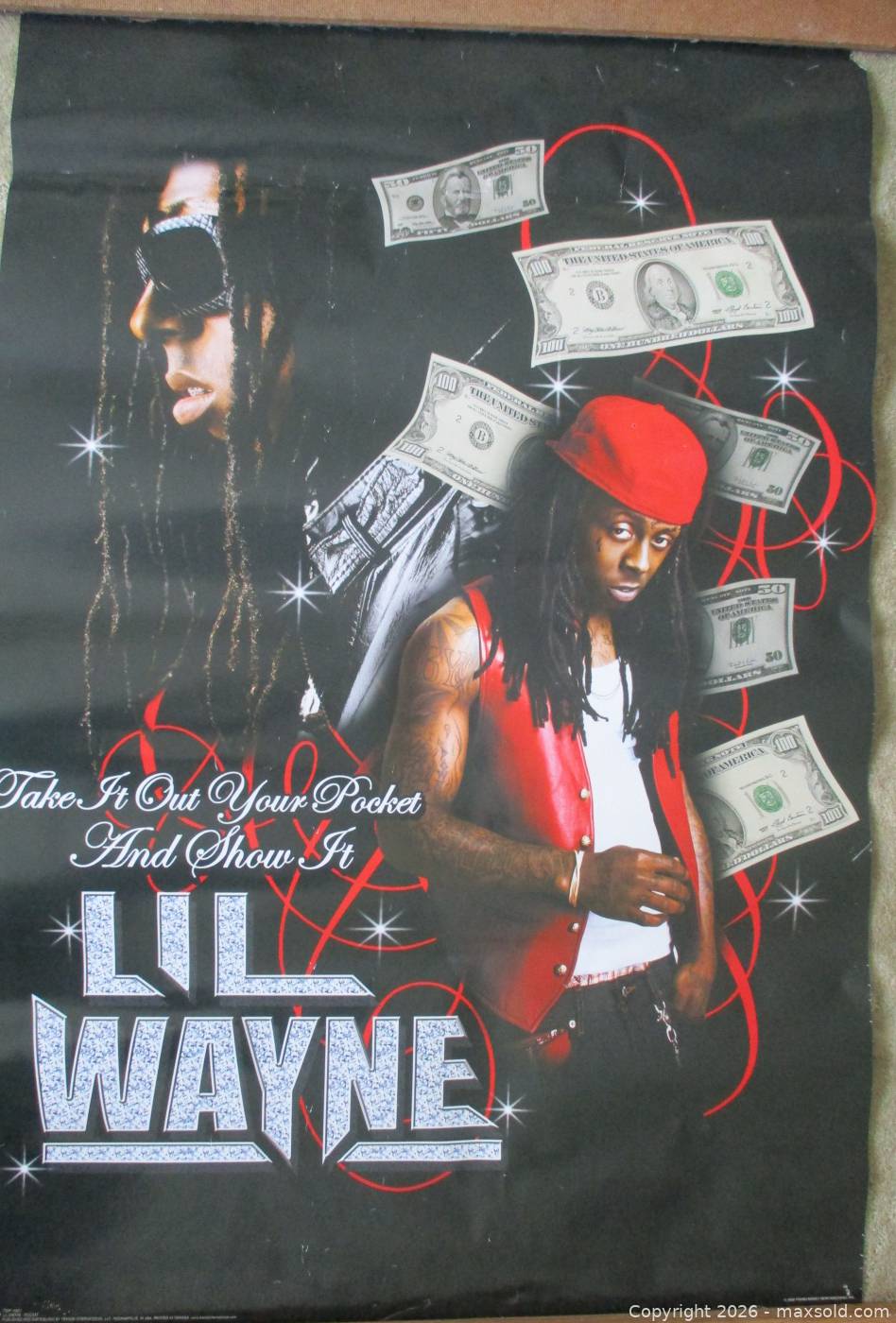 Vintage Lil Wayne 36" x 24" poster | Maxsold