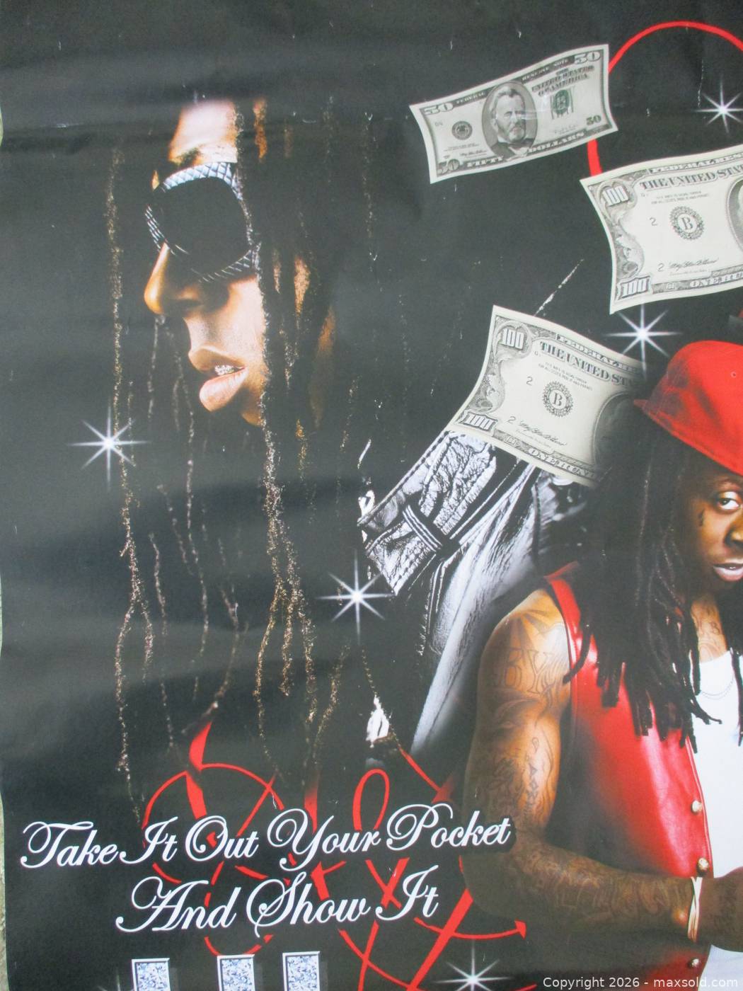 Vintage Lil Wayne 36" x 24" poster | Maxsold