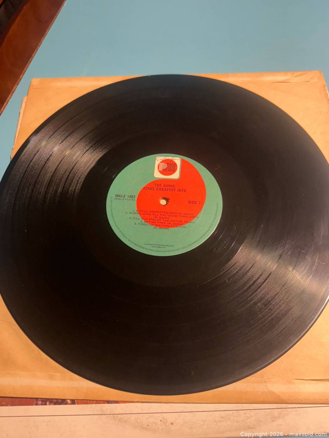 Kinks Greatest Hits 12" LP Marble Arch | Maxsold