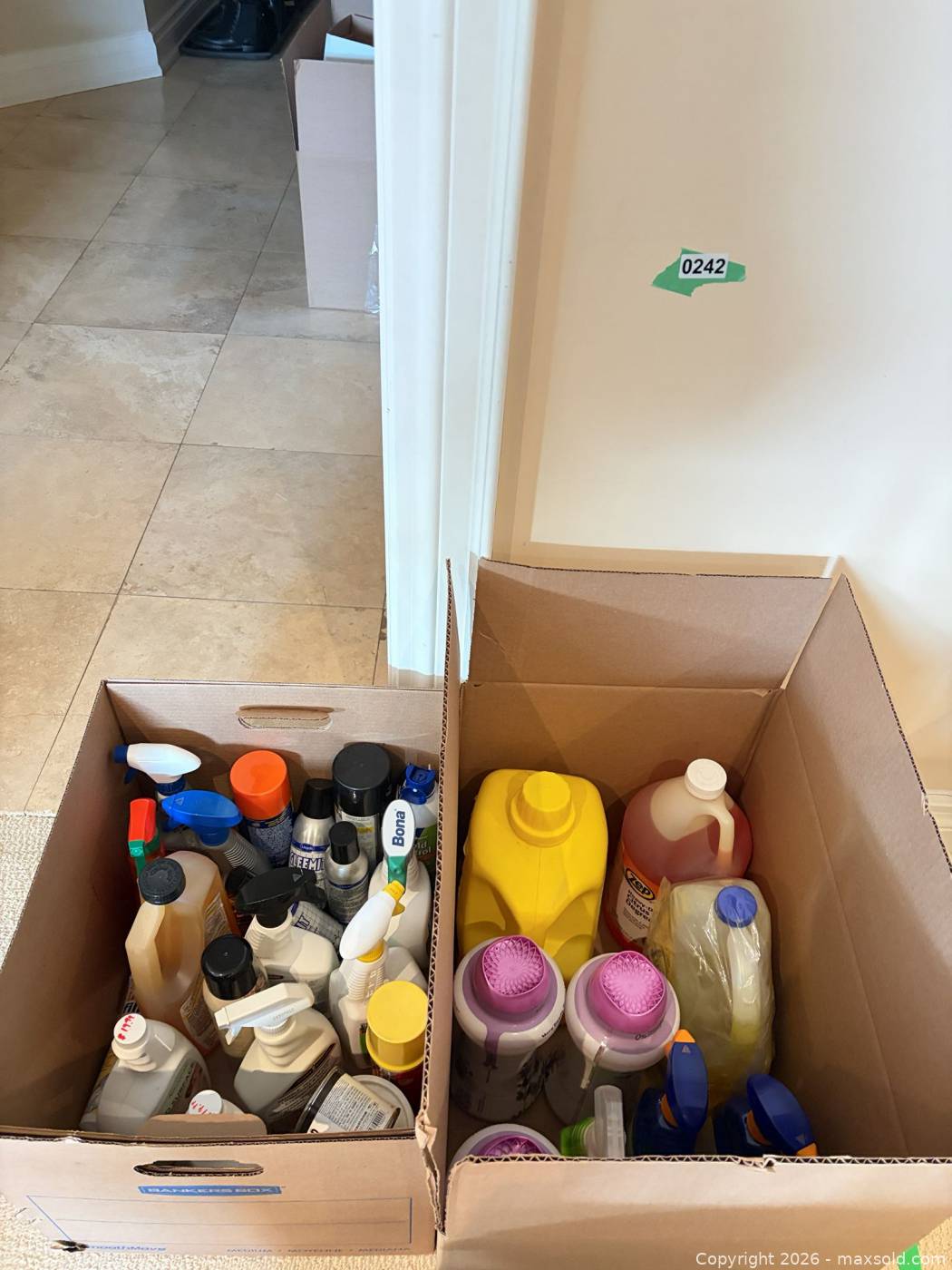 Assorted cleaning and laundry supplies | Maxsold