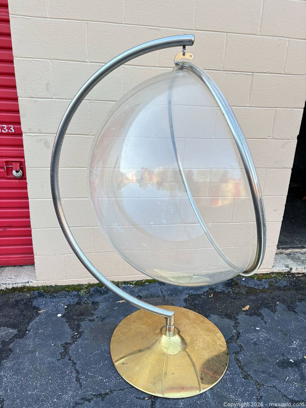 Transparent Bubble Chair With Metal Stand | Maxsold