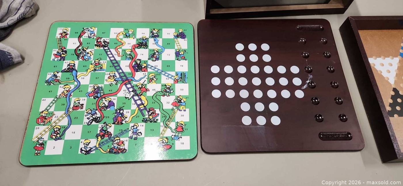 Game House 10 Classic Games Set and Cribbage Board | Maxsold