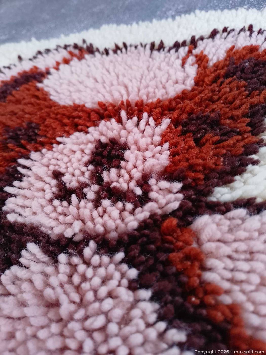 Handmade Teddy Bear Latch Hook Rug 24" x 18" | Maxsold