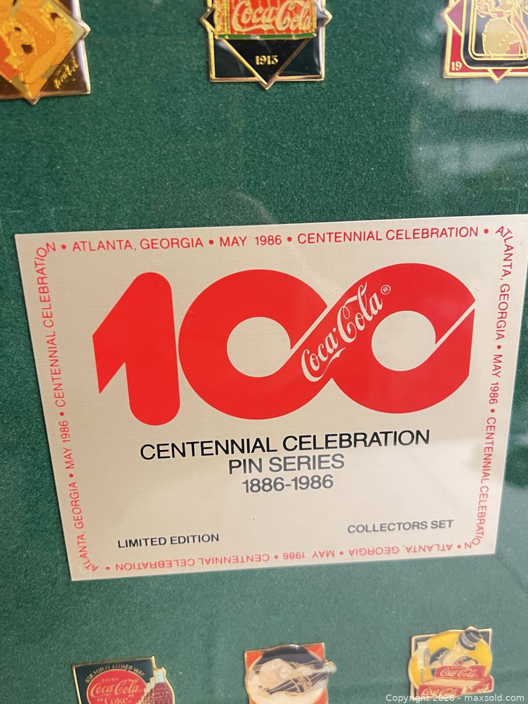 Coca-Cola 1986 Centennial Pin Collector Set | Maxsold
