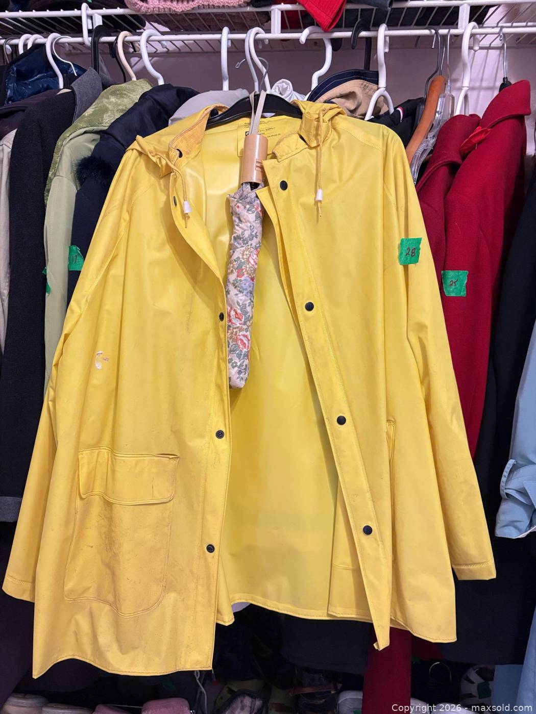 Rainguard Yellow PVC Raincoat M | Maxsold