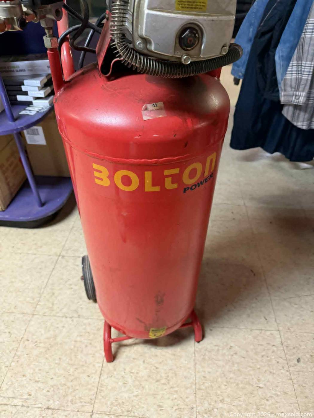 Bolton 5 HP Vertical Air Compressor 20 gal 115 PSI | Maxsold