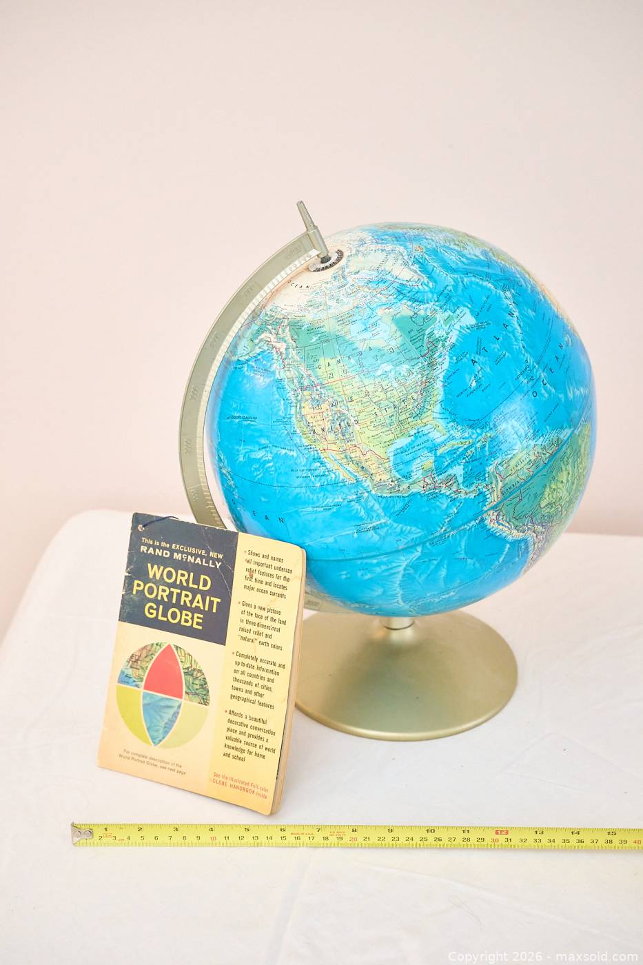 Rand McNally 12" World Portrait Globe | Maxsold