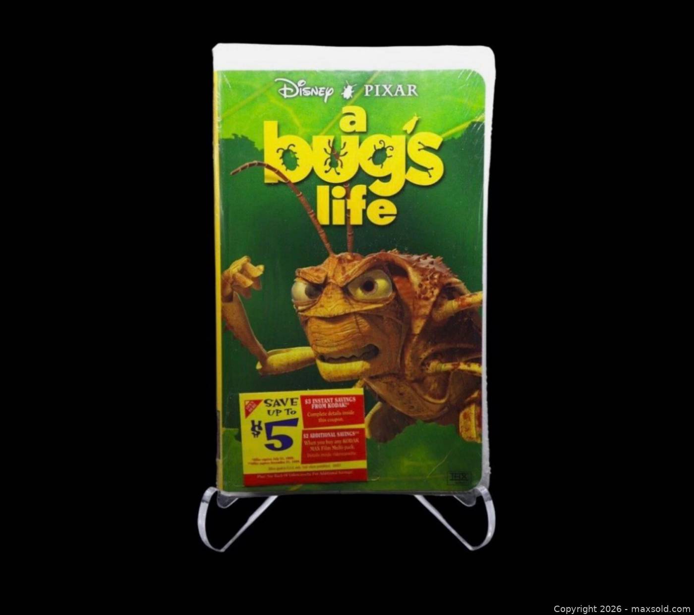 Disney Pixar A Bug’s Life sealed VHS Hopper cover | Maxsold