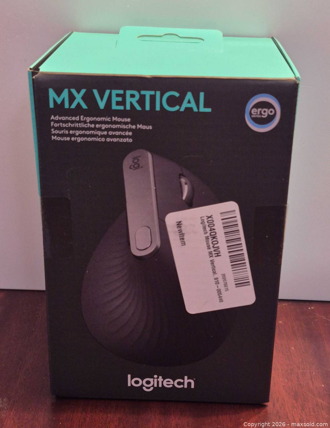 Logitech MX Vertical ergonomic wireless mouse new in sealed box | Maxsold