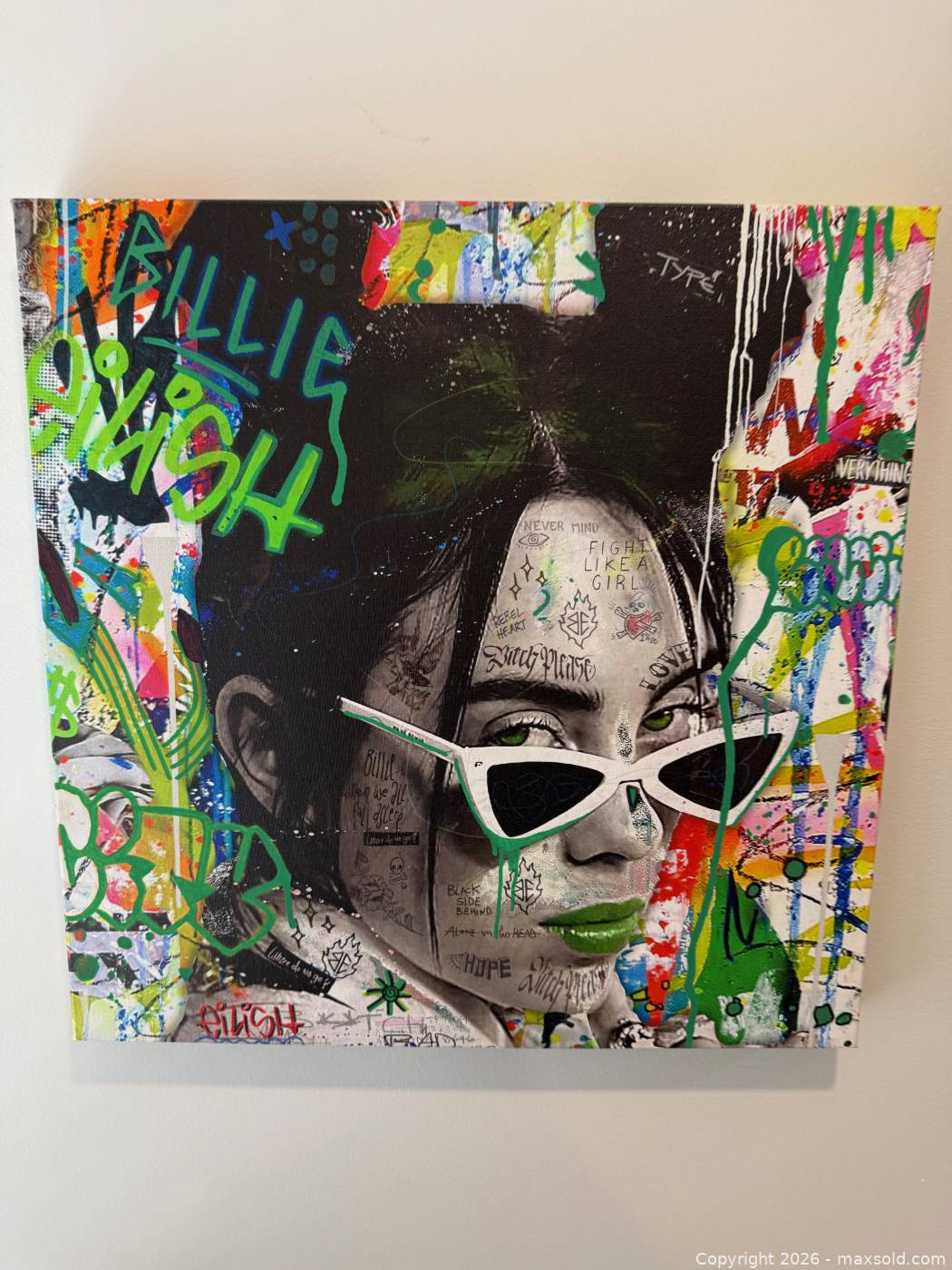 Billie Eilish Modern Wall Art | Maxsold