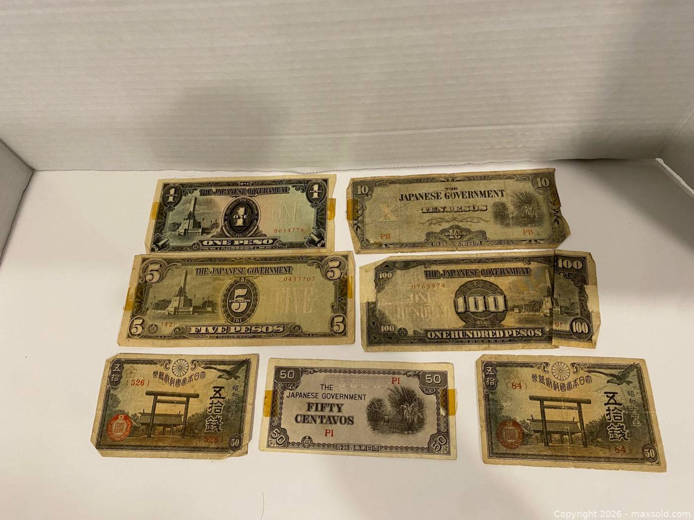 World War II Japanese Government paper currency lot | Maxsold