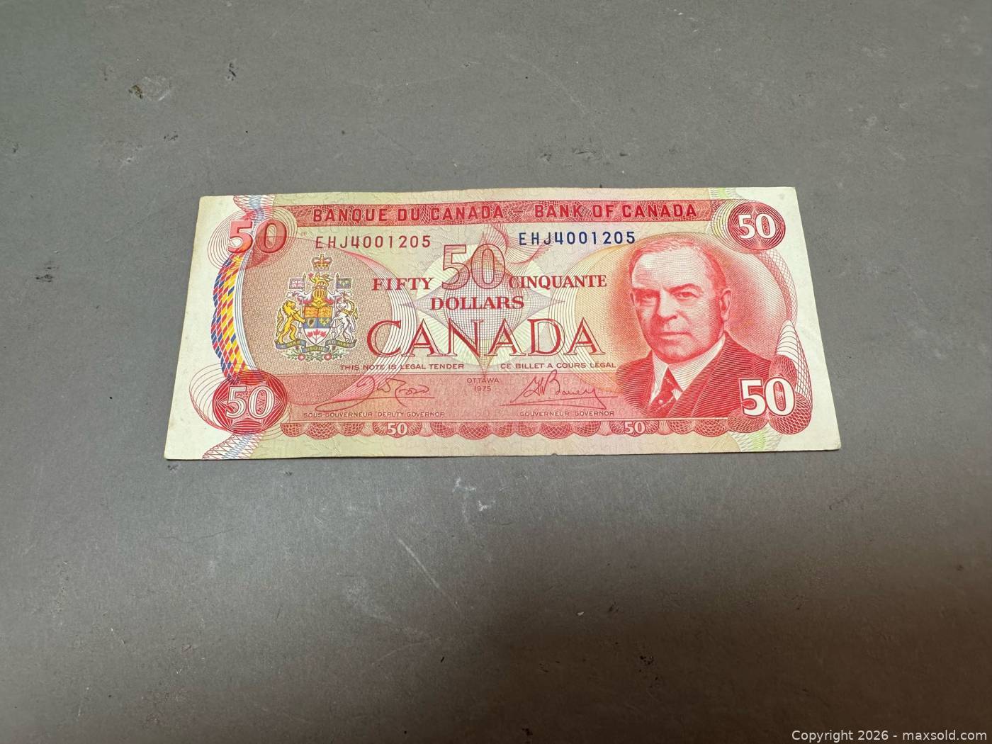 1975 Canadian $50 banknote | Maxsold