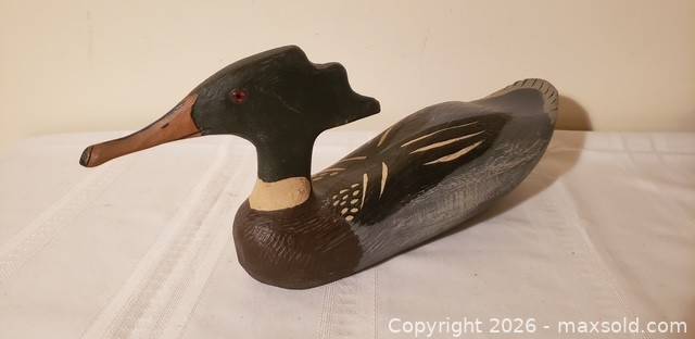 Tom Martindale red-breasted merganser drake decoy | Maxsold