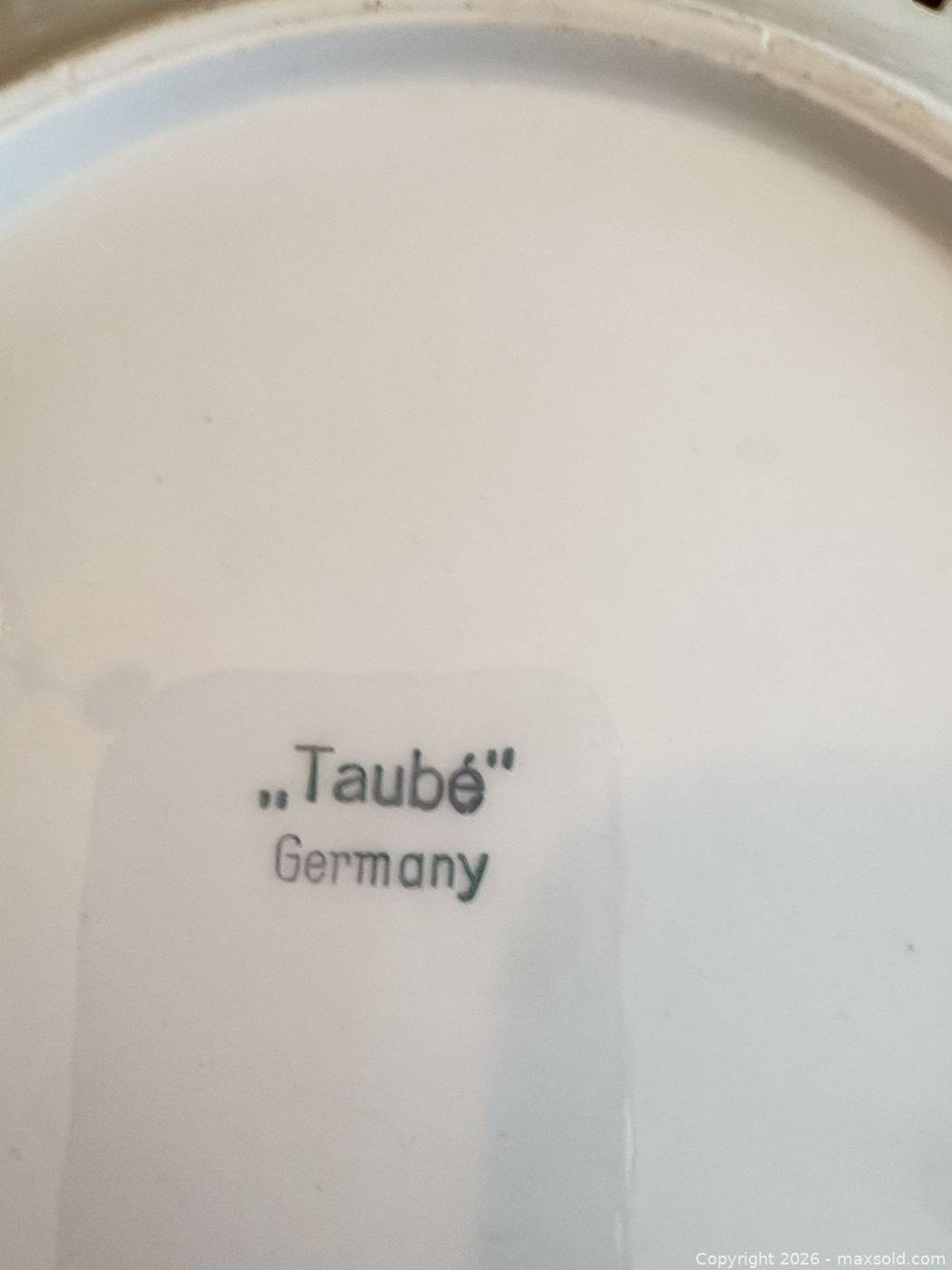 Taube Germany porcelain fruit motif octagonal plate | Maxsold