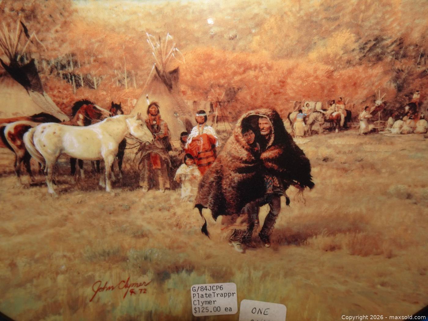 John Clymer Winter Camp & The Trapper Plates | Maxsold