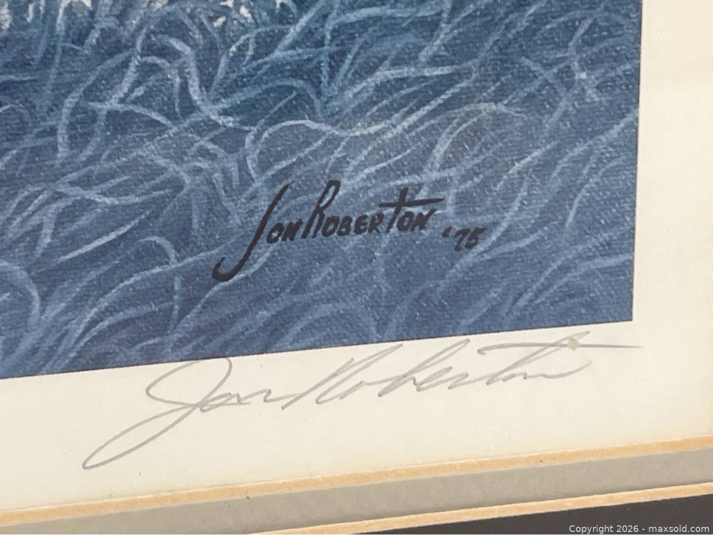 Signed limited edition lithograph by Jon Roberton | Maxsold