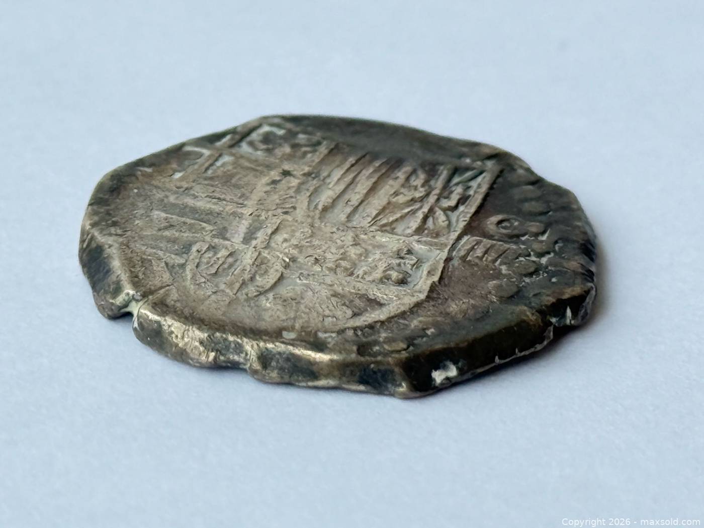 1600s Spanish Colonial 4 Reales Silver Cob | Maxsold