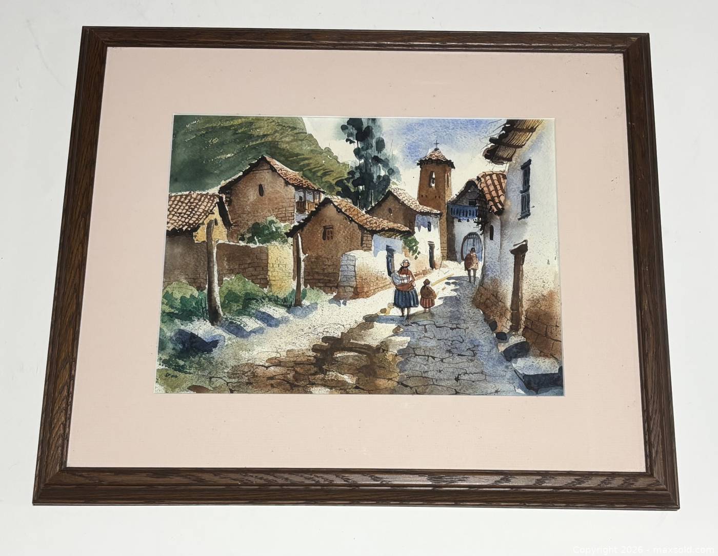 Framed Peruvian Watercolor Paintings | Maxsold