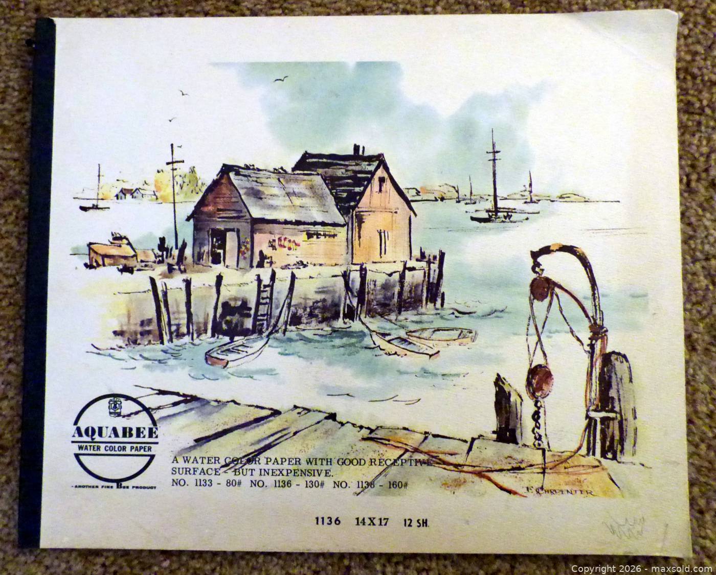 Art instruction books and watercolor paper | Maxsold