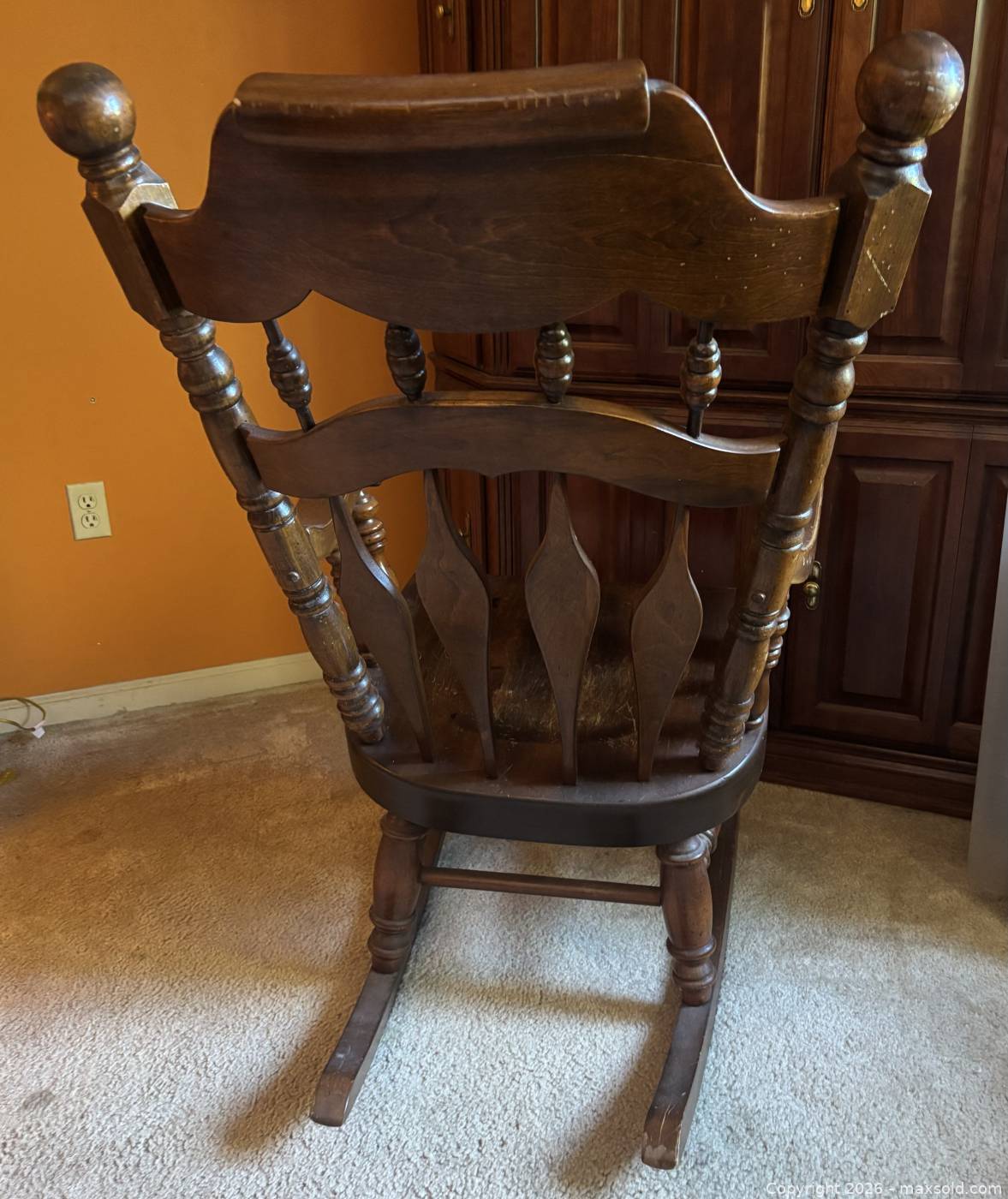 Wooden Rocking Chair | Maxsold