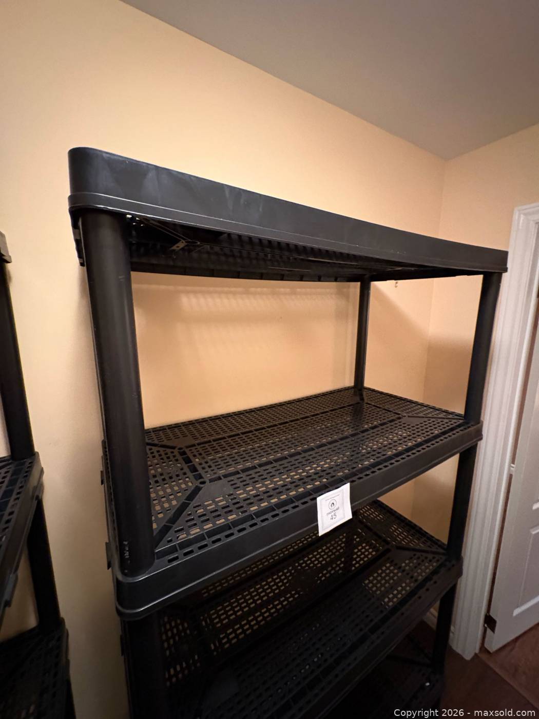 Black Plastic Shelving Unit | Maxsold