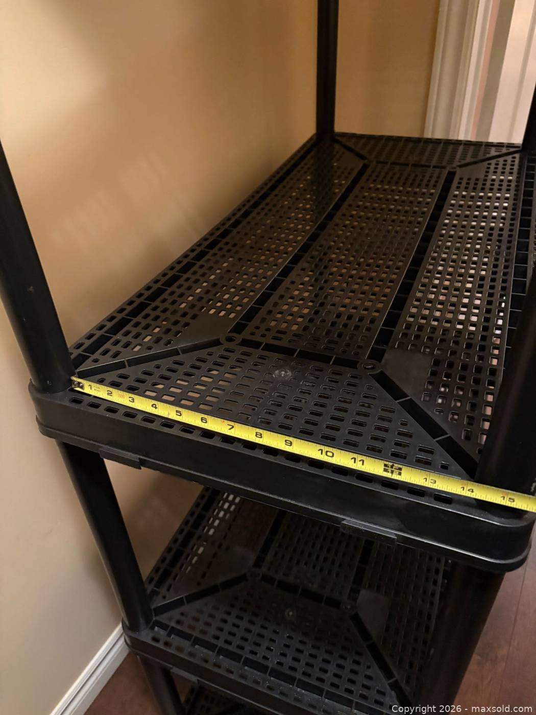 Black Plastic Shelving Unit | Maxsold