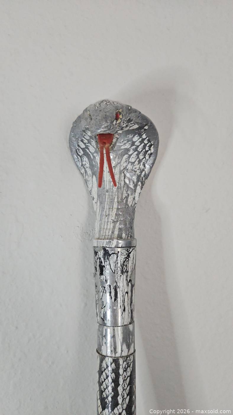 Metal cobra-head sword cane | Maxsold