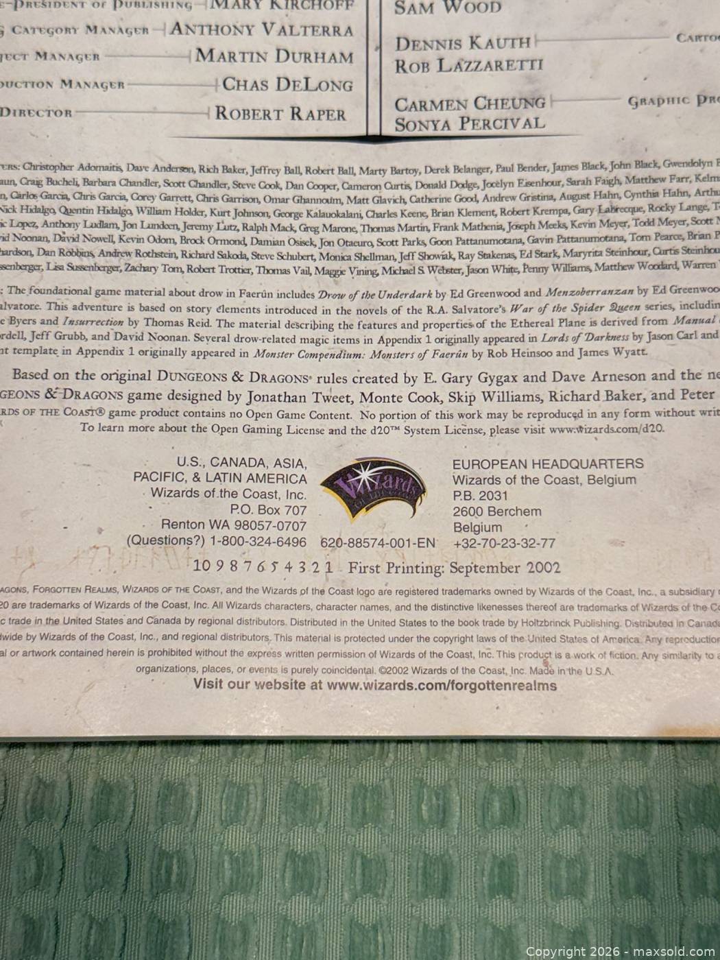 Forgotten Realms City of the Spider Queen adventure book | Maxsold