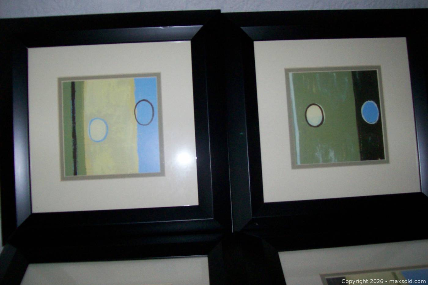 4 Made on Earth 10" framed modern art prints | Maxsold
