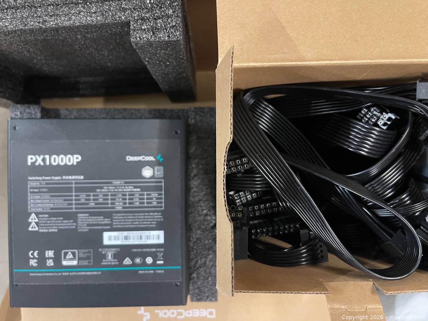 DeepCool PX1000P 1000W 80 Plus Platinum PSU | Maxsold
