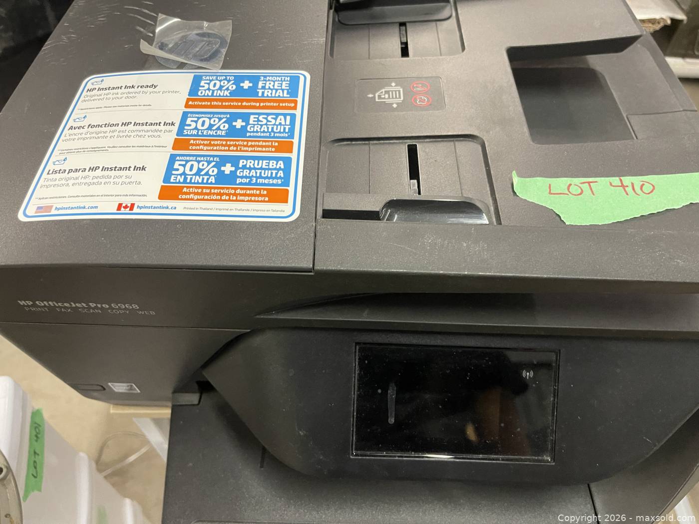 HP OfficeJet Pro 6968 All-in-One Inkjet Printer | Maxsold