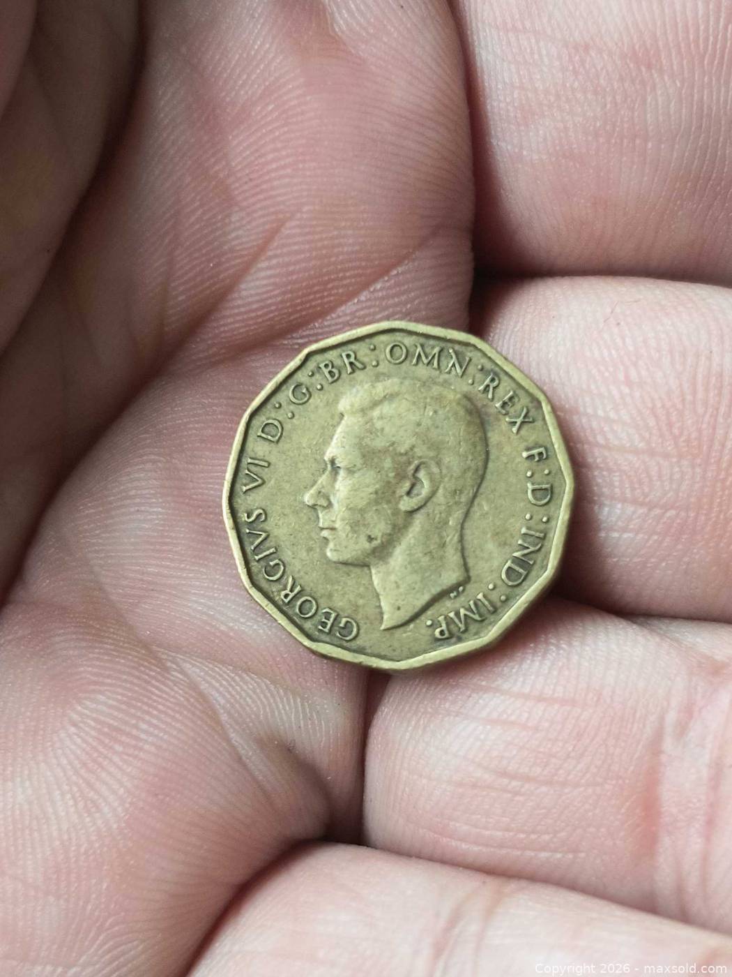 1941 United Kingdom Brass Threepence Coin | Maxsold