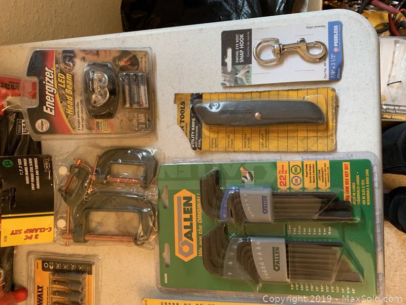 Packaged Tools Lot with Hand Tools, Socket Sets, and Accessories | Maxsold