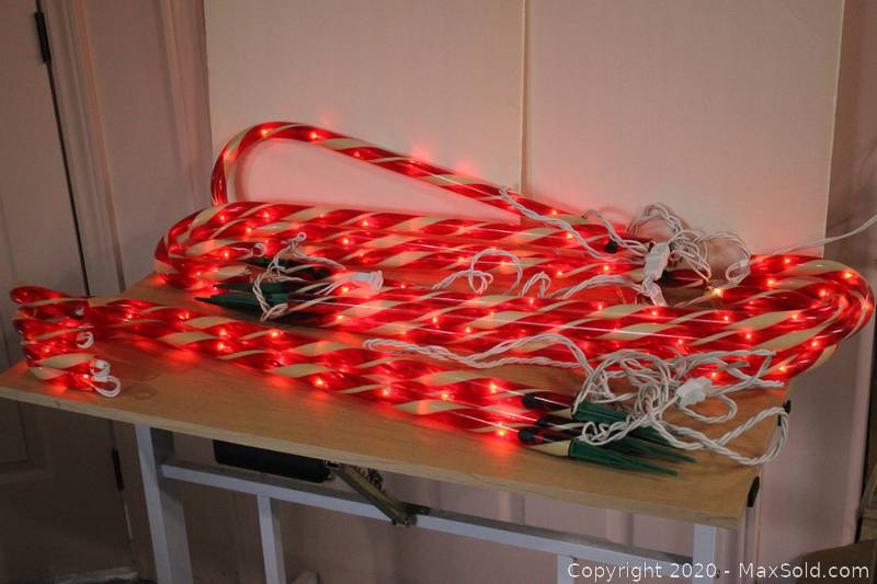 Outdoor Candy Cane Lights Set | Maxsold