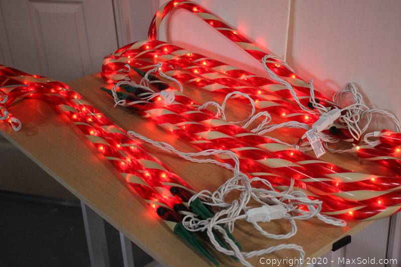 Outdoor Candy Cane Lights Set | Maxsold