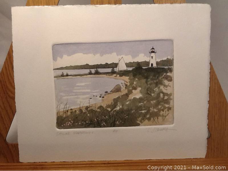 Sailing Edgartown Signed Print by Timothy John Struna, Artist Proof ...
