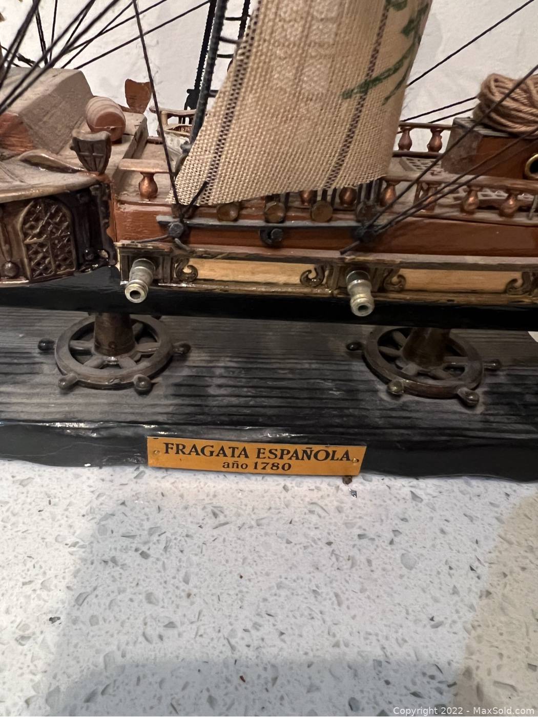 Fragata Española Wooden Model Ship Year 1780 | Maxsold