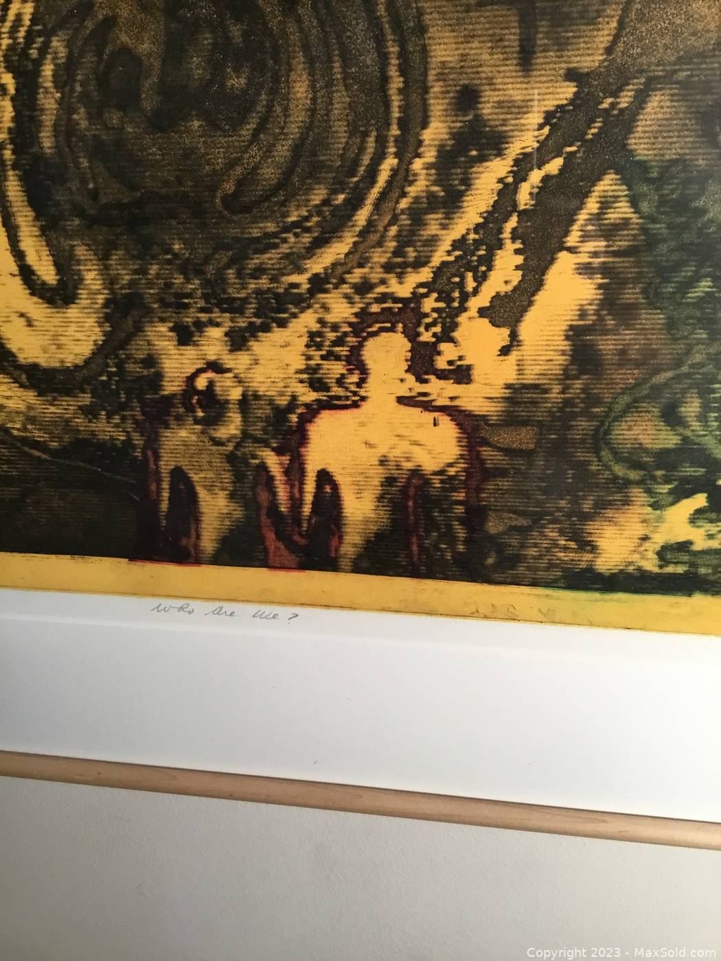 V. Metz Signed Limited Edition Artist Proof Etching 'Who Are We' 1994 ...