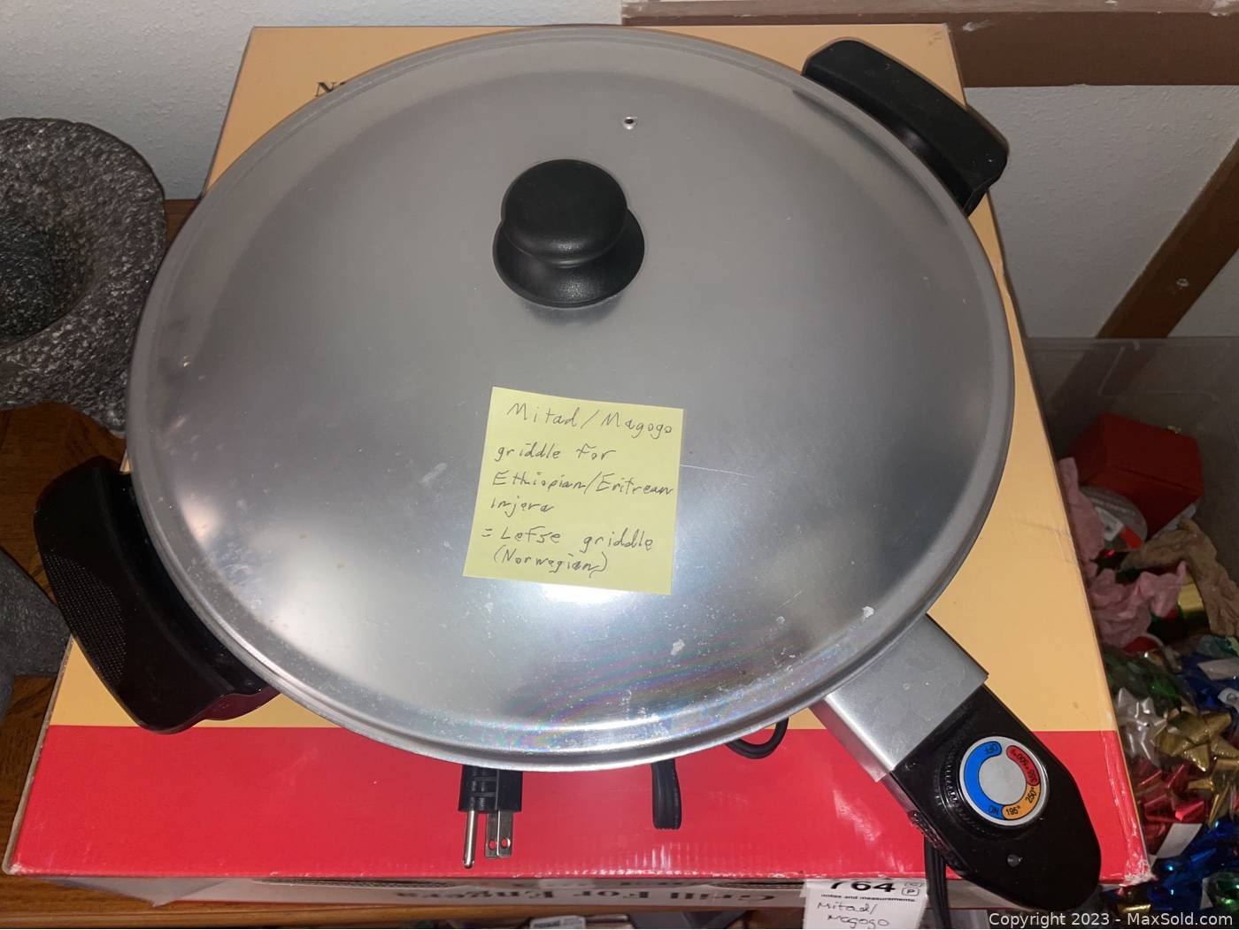 Ethiopian/Eritrean Electric Injera Griddle Mitad/Magogo | Maxsold