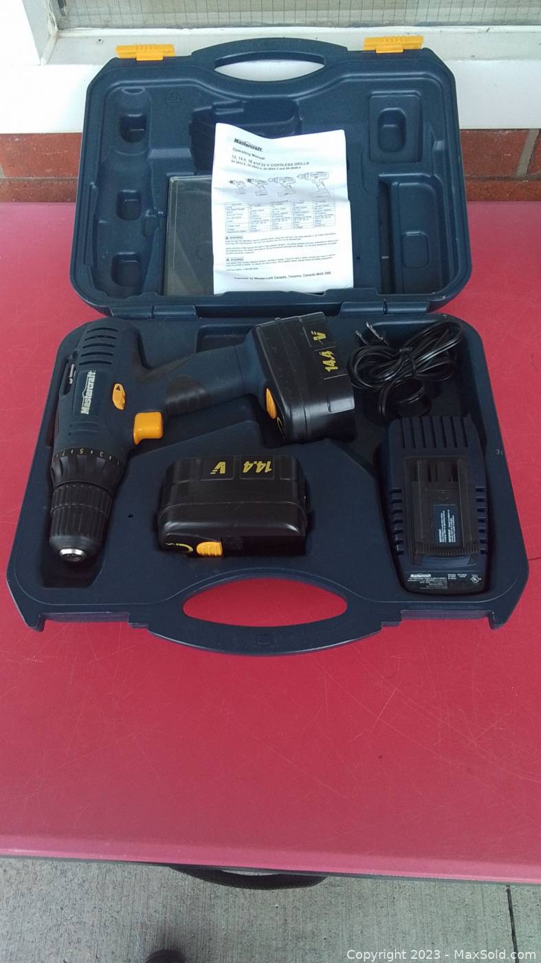 Mastercraft Cordless Drill Kit with Case, Battery, Charger | Maxsold