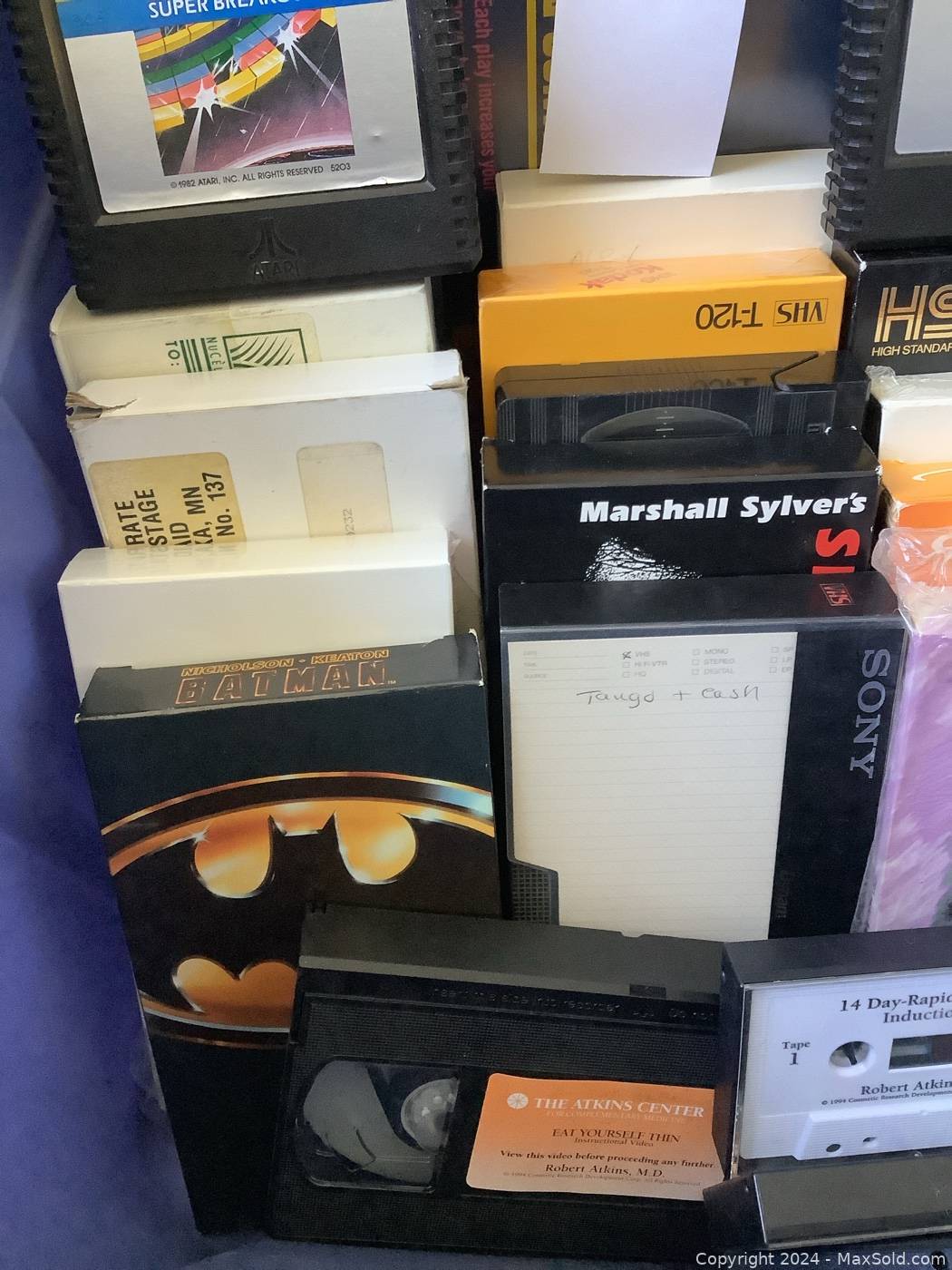 Atari Games and VHS Tapes Lot | Maxsold