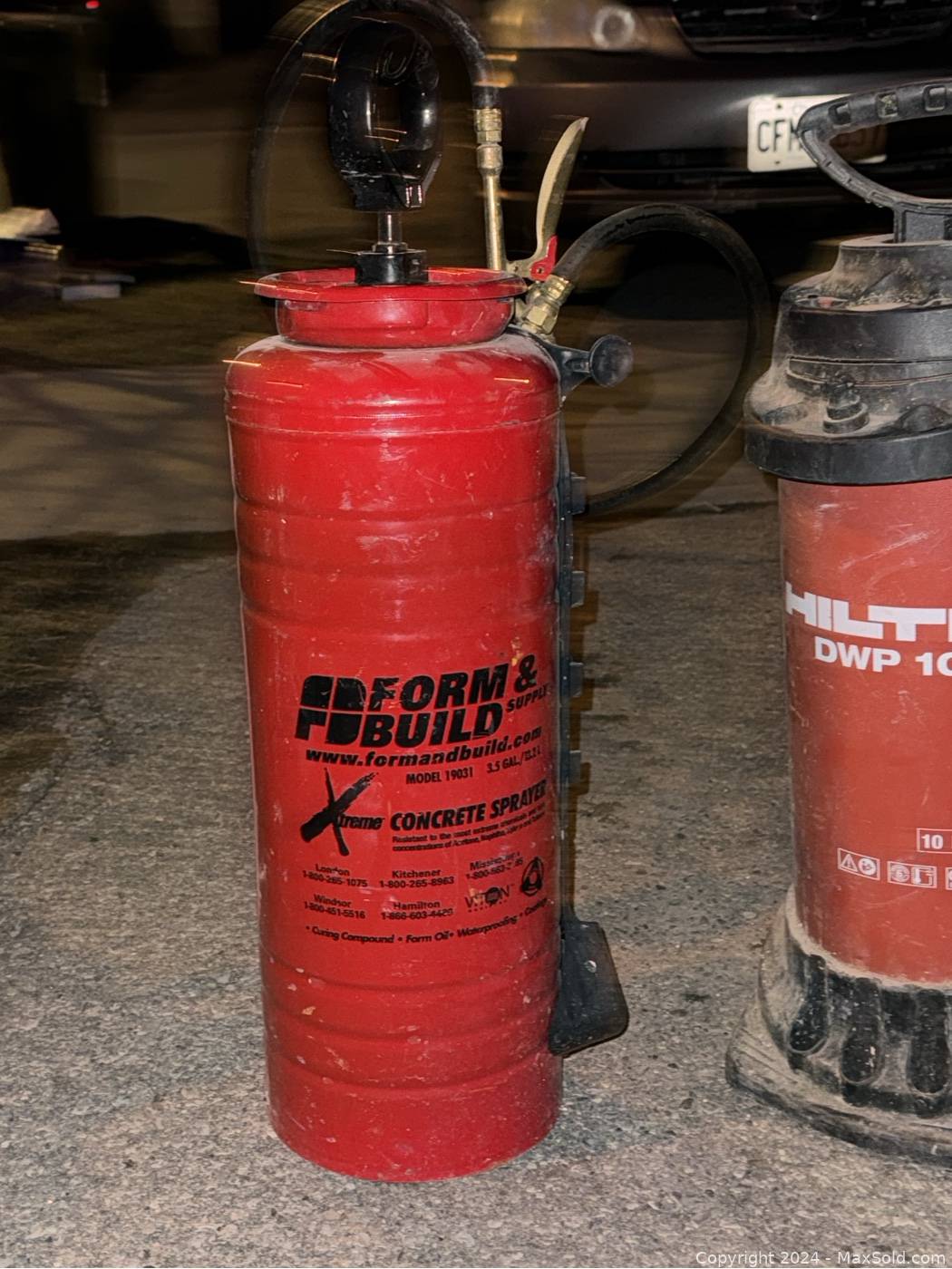 Form & Build Concrete Sprayer and Hilti DWP 10 Sprayer | Maxsold