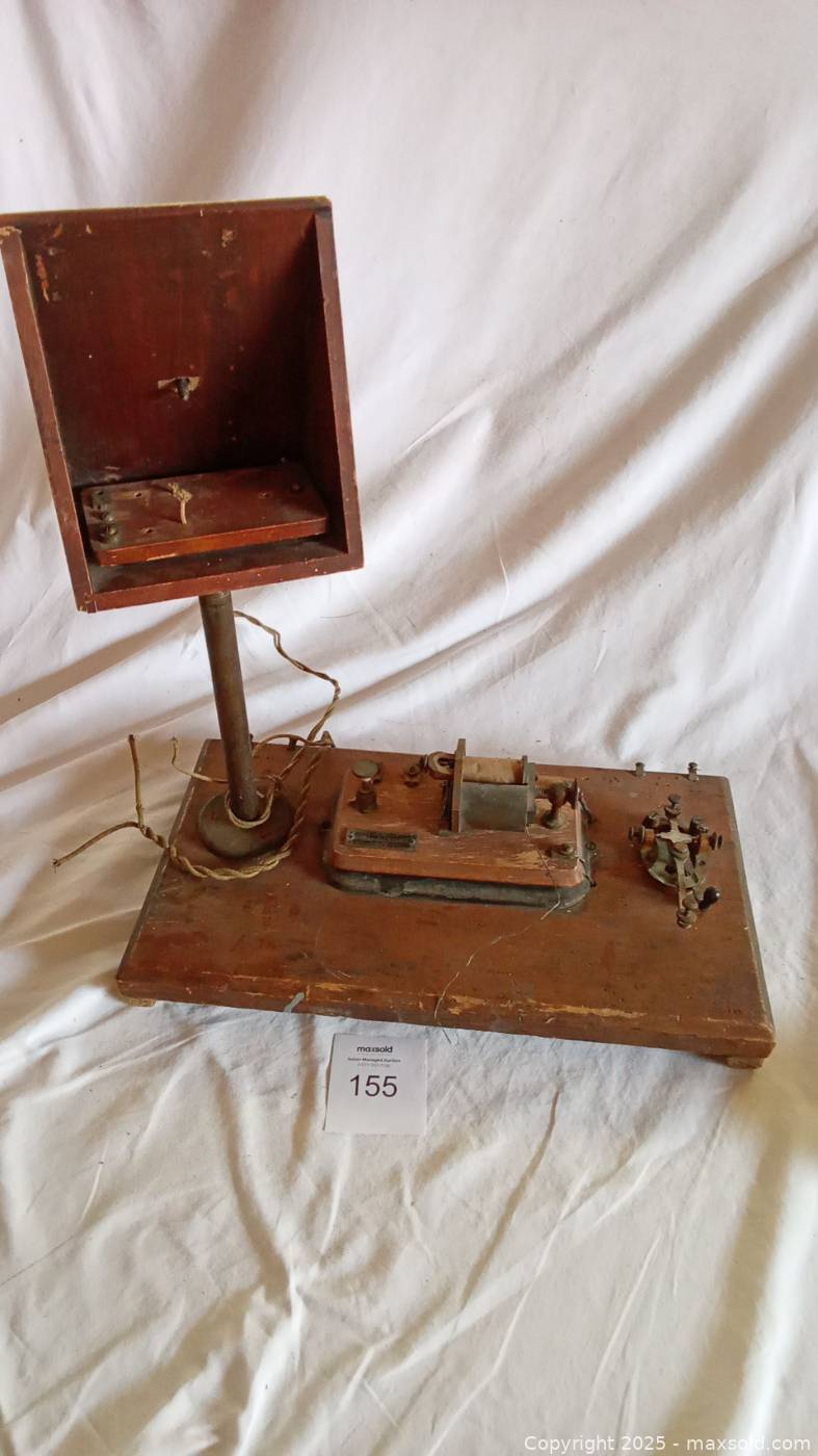 JH Bunnell telegraph key and sounder assembly | Maxsold