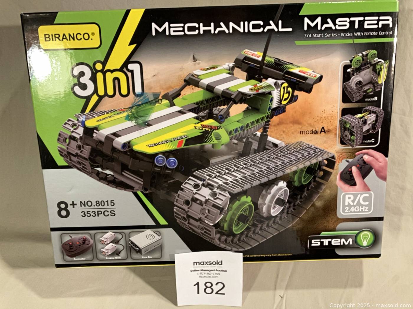 Biranco Mechanical Master 3-in-1 RC Track Vehicle Building Set | Maxsold